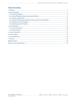 Journals SAP BPC 7 | PDF | Desktop Publishing | Computer Software and ...