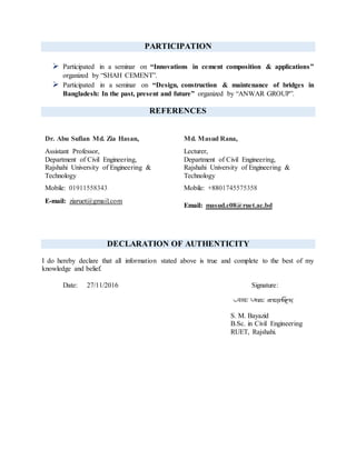 Resume-of- S. M. Bayazid | PDF