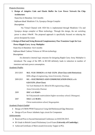 Revathi Resume L& T | PDF