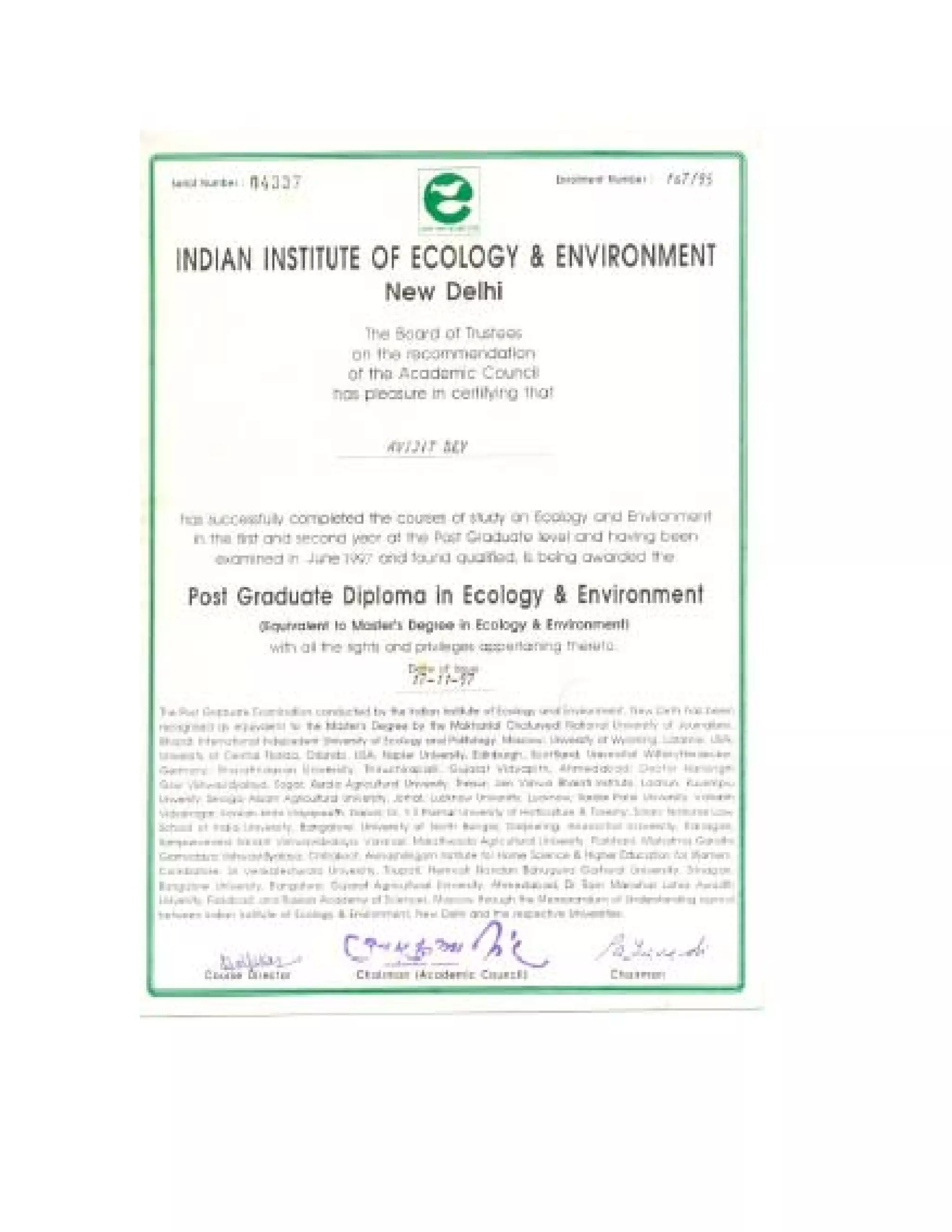 2. PG Diploma Certificate | PDF | Postgraduate Education | College ...