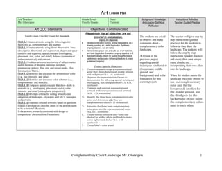 004 Fourth Grade Complementary Color Landscape | DOC