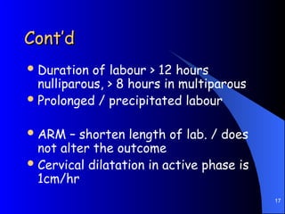 CONDUCT OF NORMAL LABOUR Gynaecology and obstetrics | PPT
