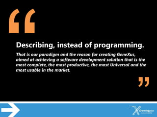 Introducción a GeneXus | PPTX | Shareware and Freeware | Computer Software and Applications