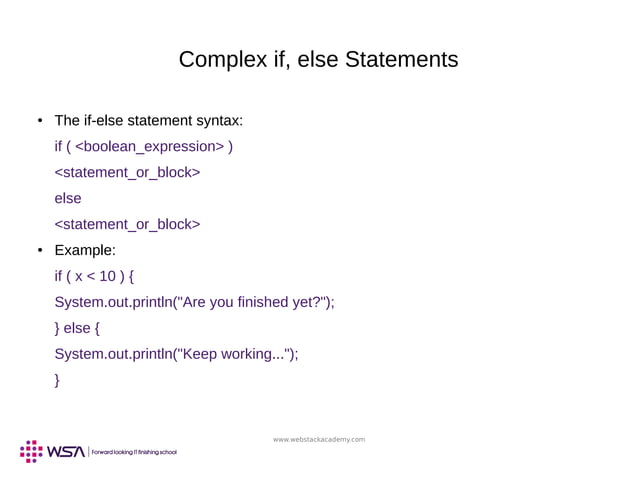 Core Java Programming Language (JSE) : Chapter IV - Expressions and Flow Control | PDF