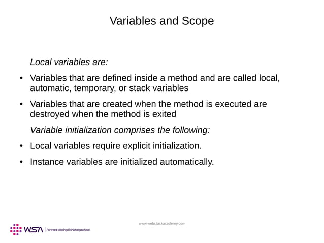 Core Java Programming Language Jse Chapter Iv Expressions And Flow Control Ppt