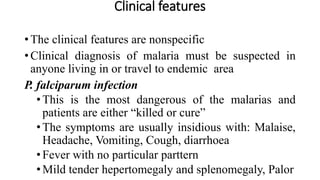 004 Malaria pathology pathophysiology medicine | PPTX