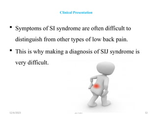 004 Sacroiliac Joint Syndrome(sij) ppt.pptx