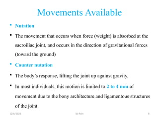 004 Sacroiliac Joint Syndrome(sij) ppt.pptx