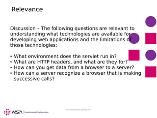 Web Component Development Using Servlet & JSP Technologies (EE6) - Chapter 4 - The Servlet’s ...