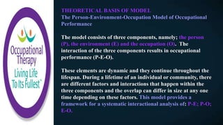 Person Environment Model of Occupational Therapy | PPTX