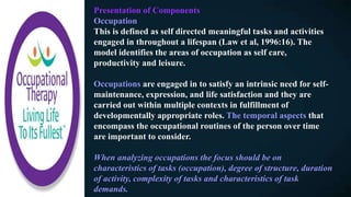 Person Environment Model of Occupational Therapy | PPTX