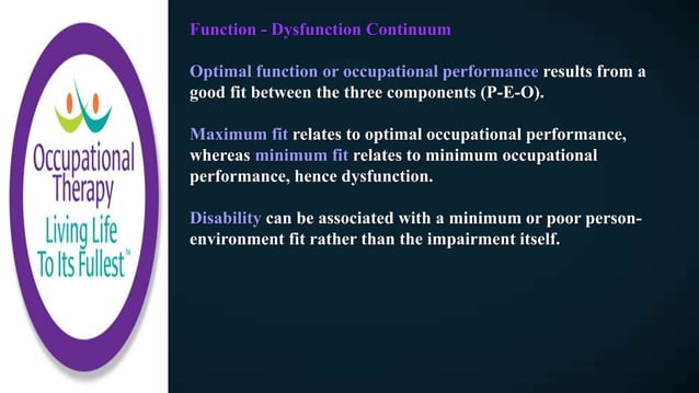 Person Environment Model of Occupational Therapy | PPTX