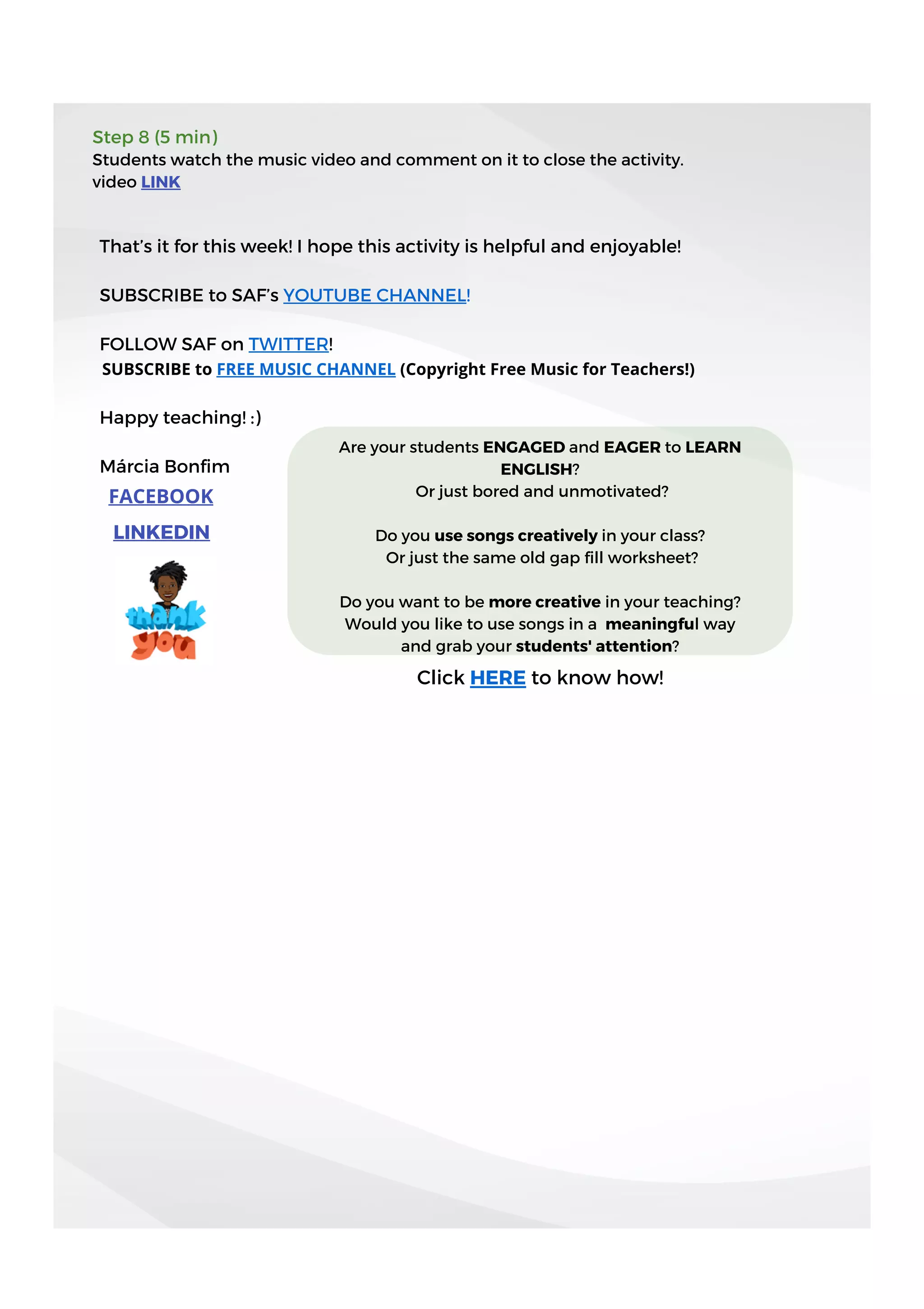 An ELT Song Activity To Talk About Needs And Practice Synonyms With ...