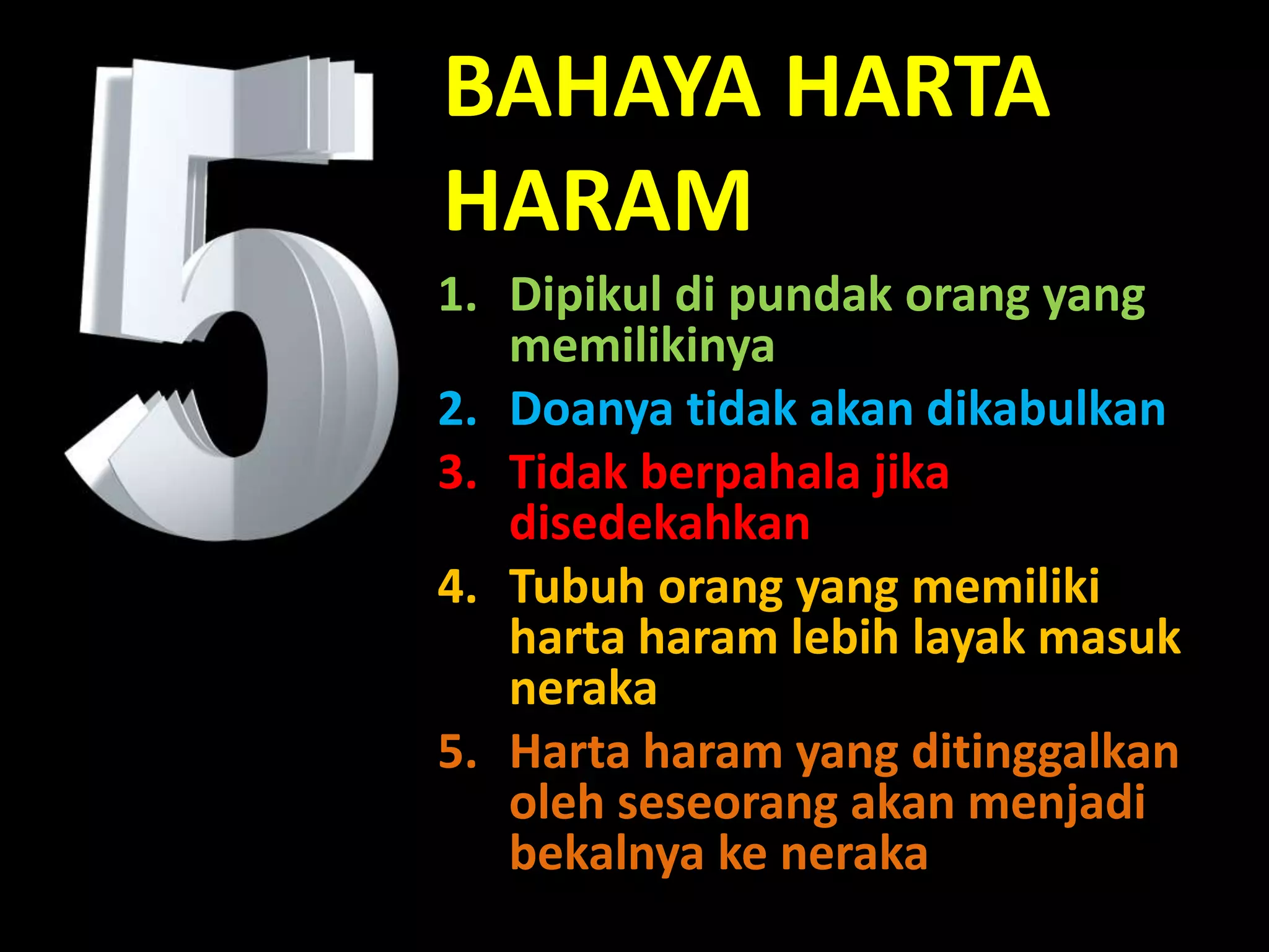 Bahaya Harta Haram | PPT