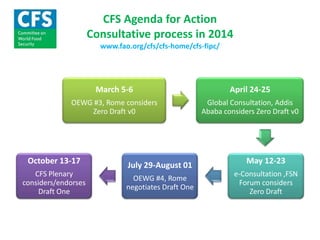 FAO 28th Regional Conference for Africa - Update on the CFS | PPTX