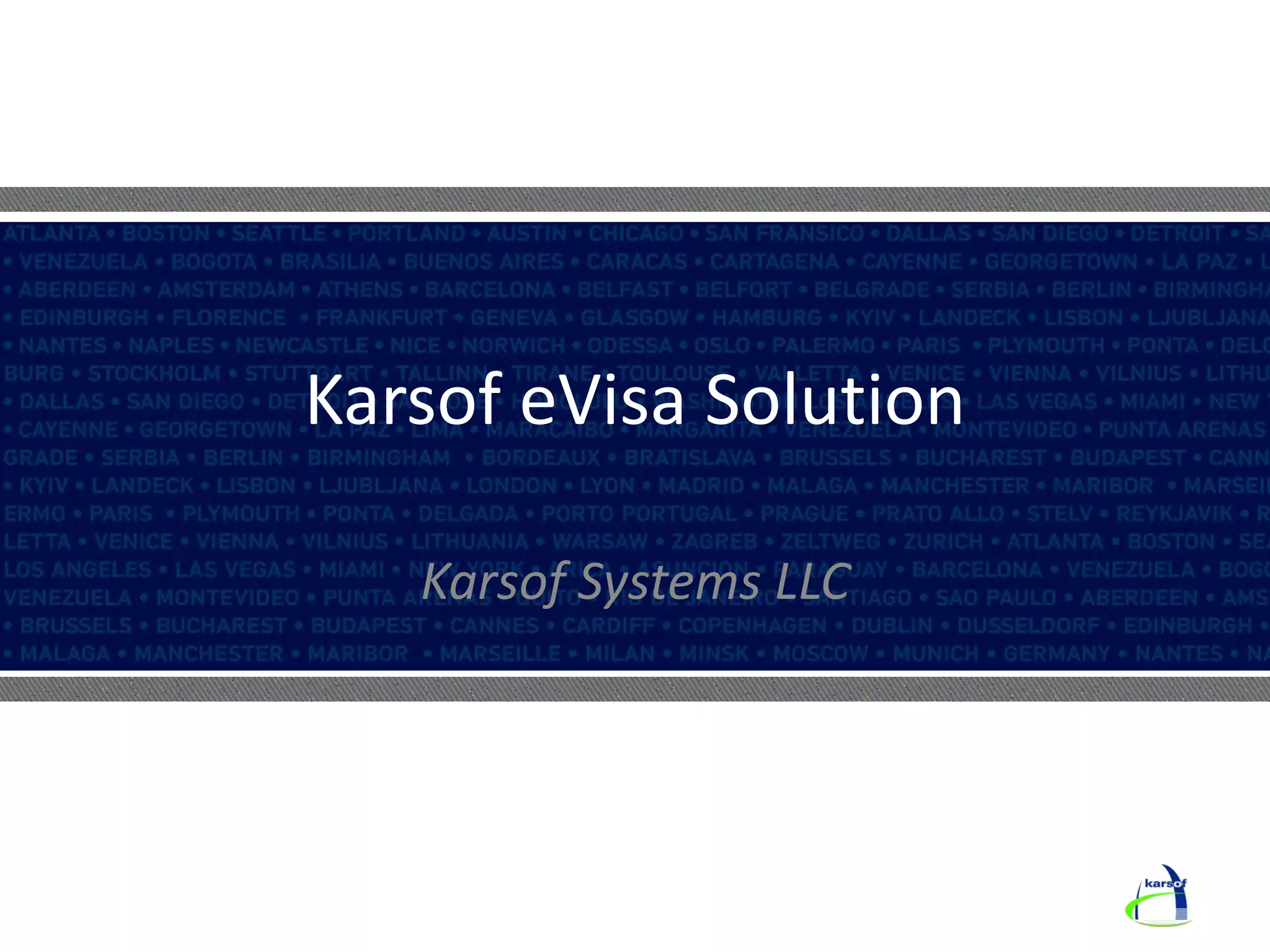 karsof systems e-visa | PDF