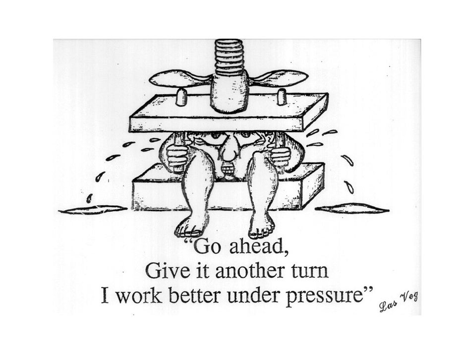 Working Under Pressure Cartoon