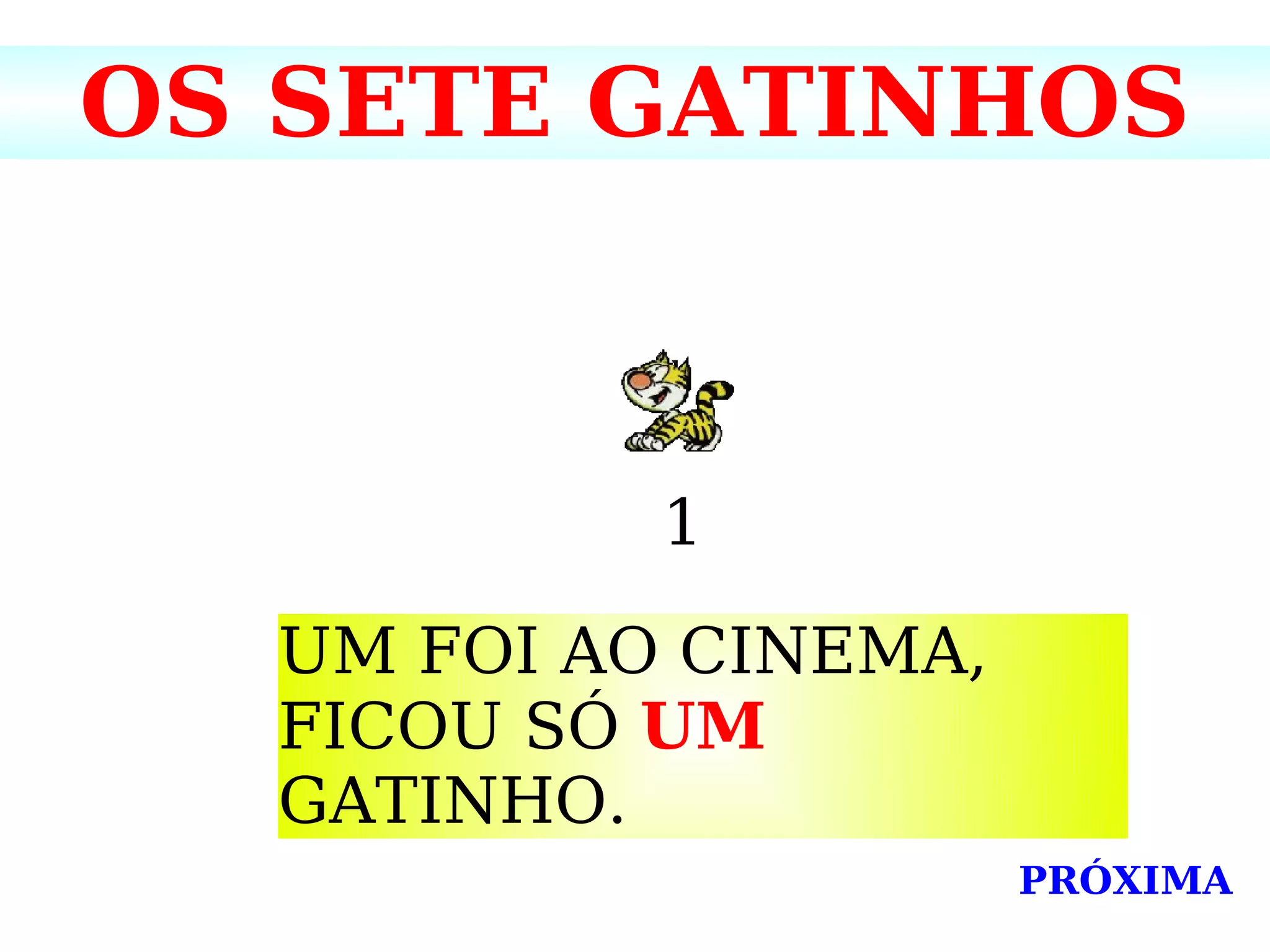 005 os 7 gatinhos - leitura | PDF