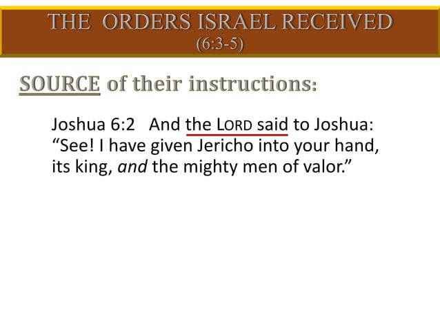 The Battle of Jericho - Joshua 6 | PDF | Christianity | Religion ...