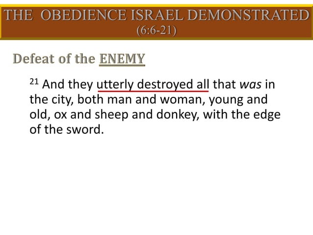 The Battle of Jericho - Joshua 6 | PDF | Christianity | Religion ...