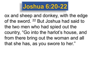 The Battle of Jericho - Joshua 6 | PDF