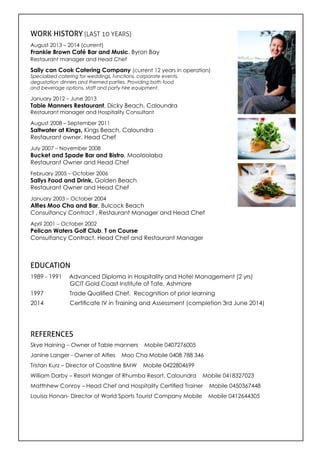 Sally Cook RESUME | PDF