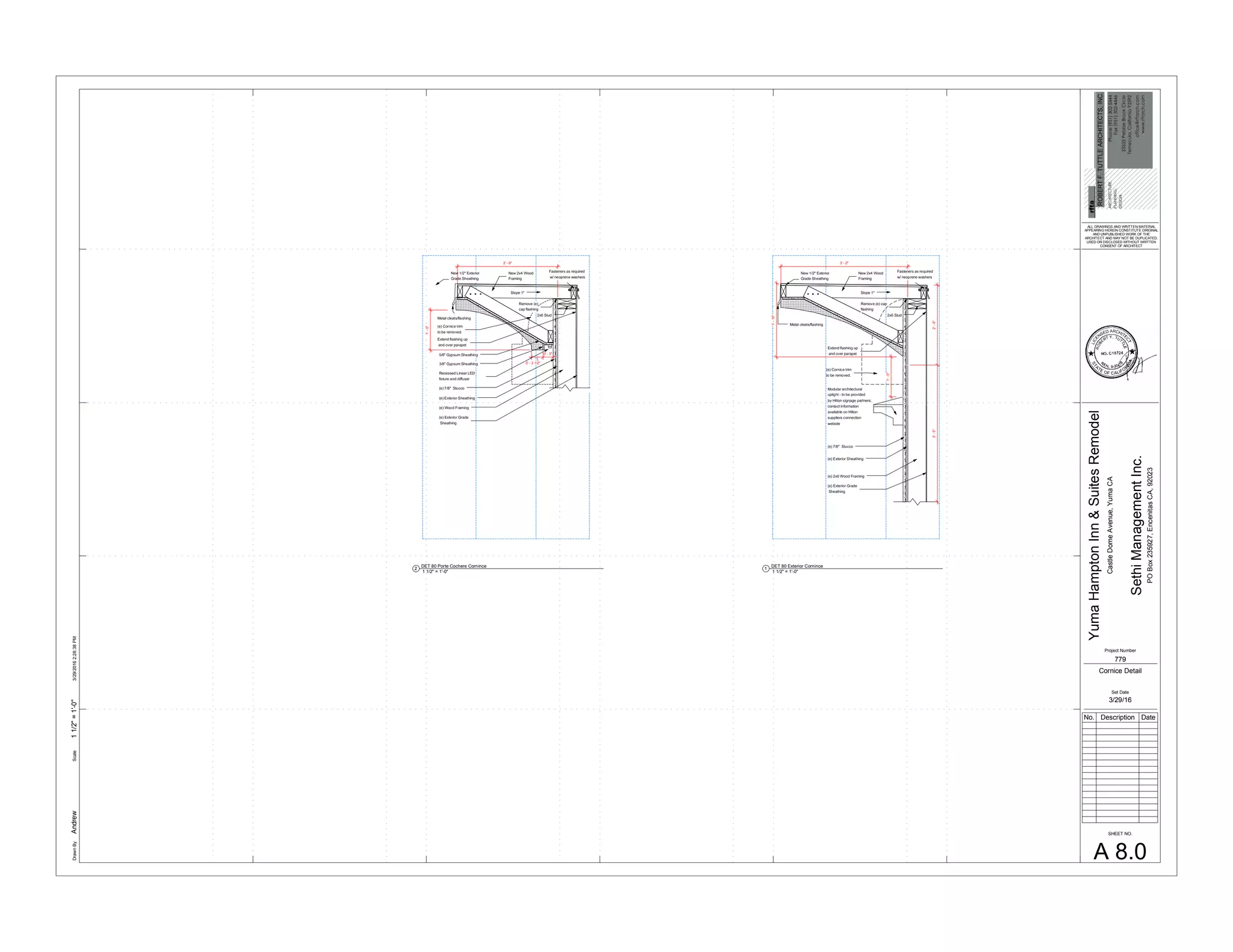 Blkd Yuma Hampton Inn & Suites Cornice Set | PDF