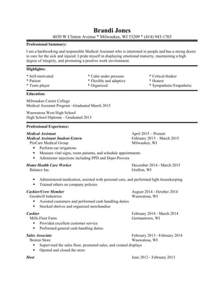 Brandi Jones Resume 2015 | DOC