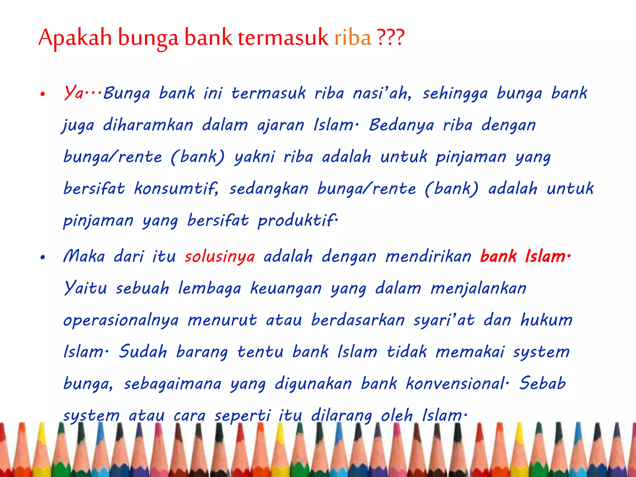 Riba dan Bunga Bank | PPTX