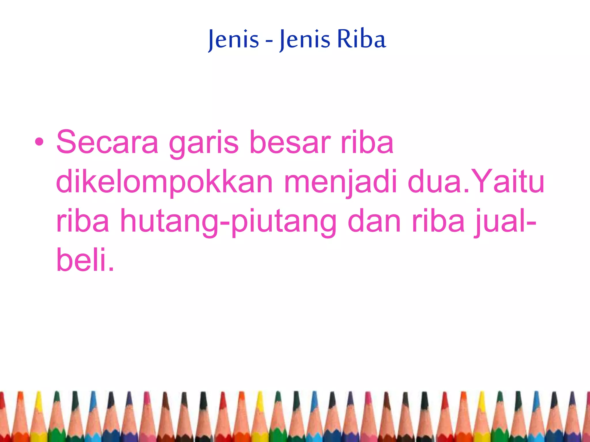 Riba dan Bunga Bank | PPTX