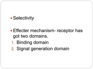 Receptor details type describe in detail | PDF