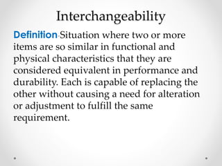 interchangeability | PPTX