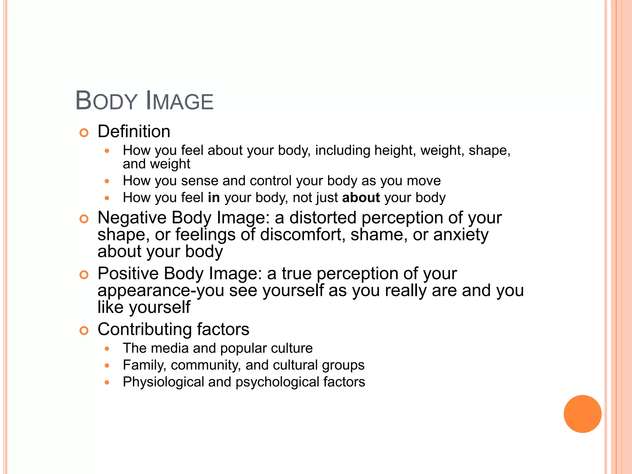 Body Image Powerpoint | PPTX