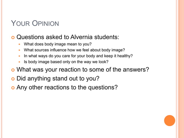 Body Image Powerpoint | PPTX