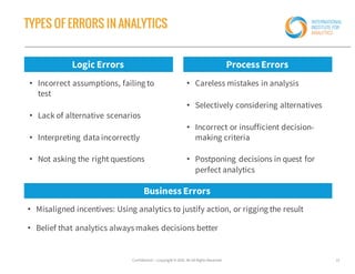 International Institute for Analytics at The Chief Analytics Officer ...