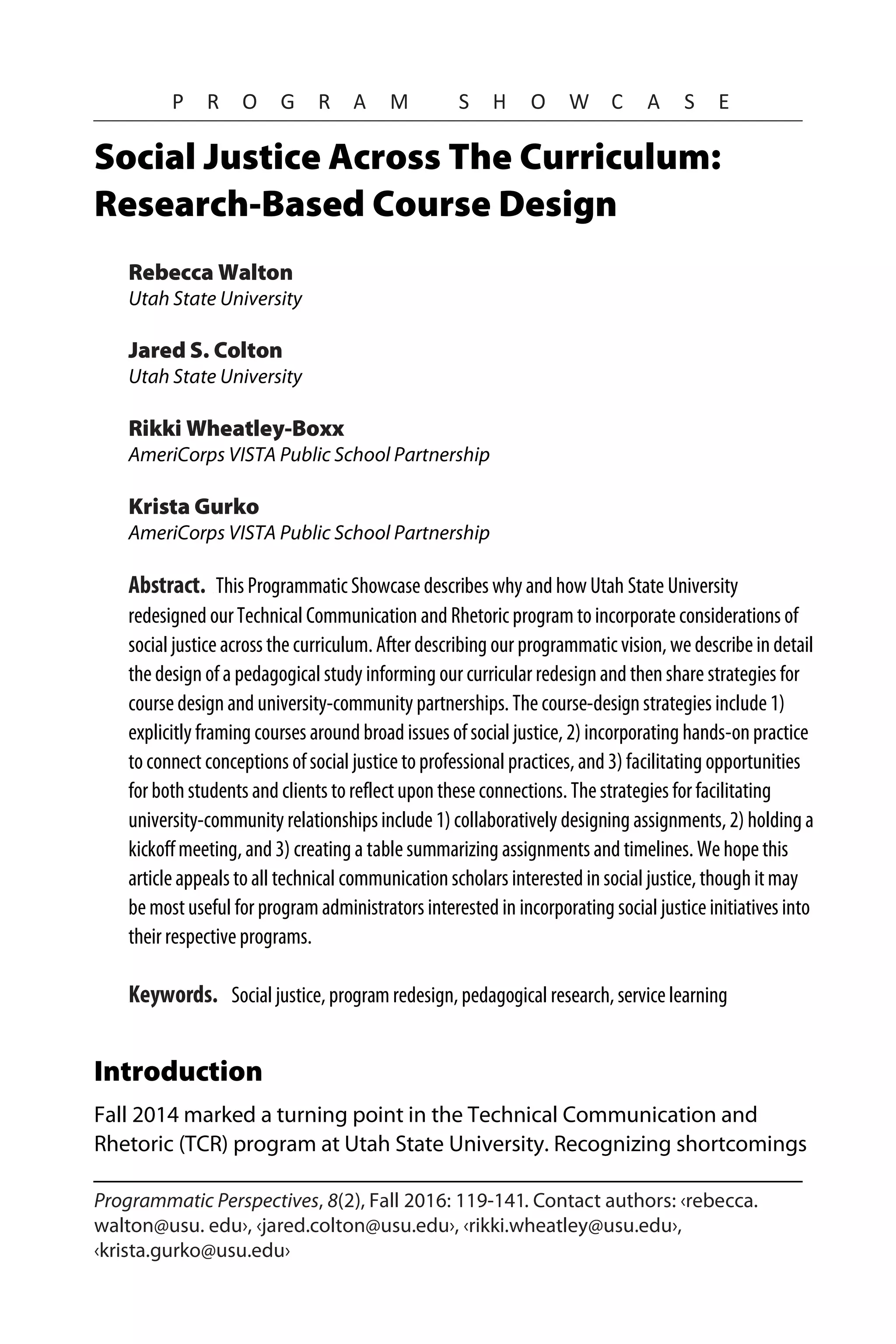 Social Justice Across the Curriculum | PDF