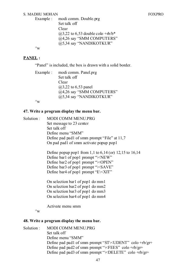 Foxpro 2-6 -say picture - timesmaha