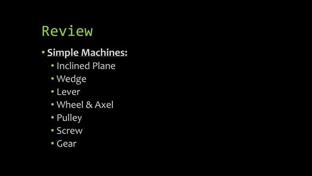 005 mechanism pt 3 complex machines | PPTX