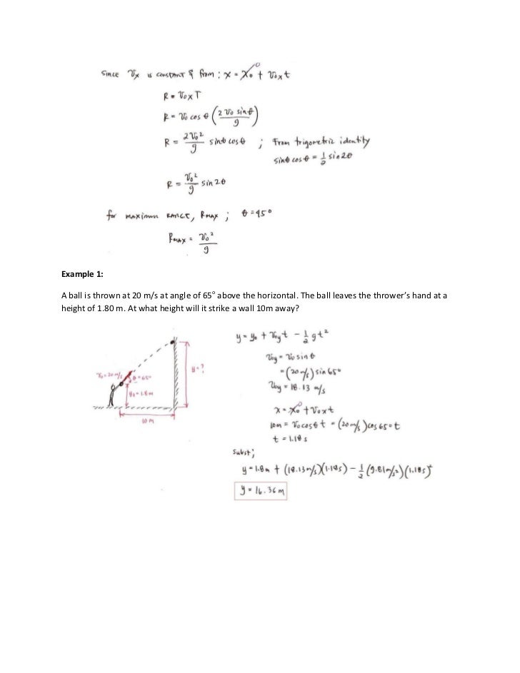 005 projectile motion
