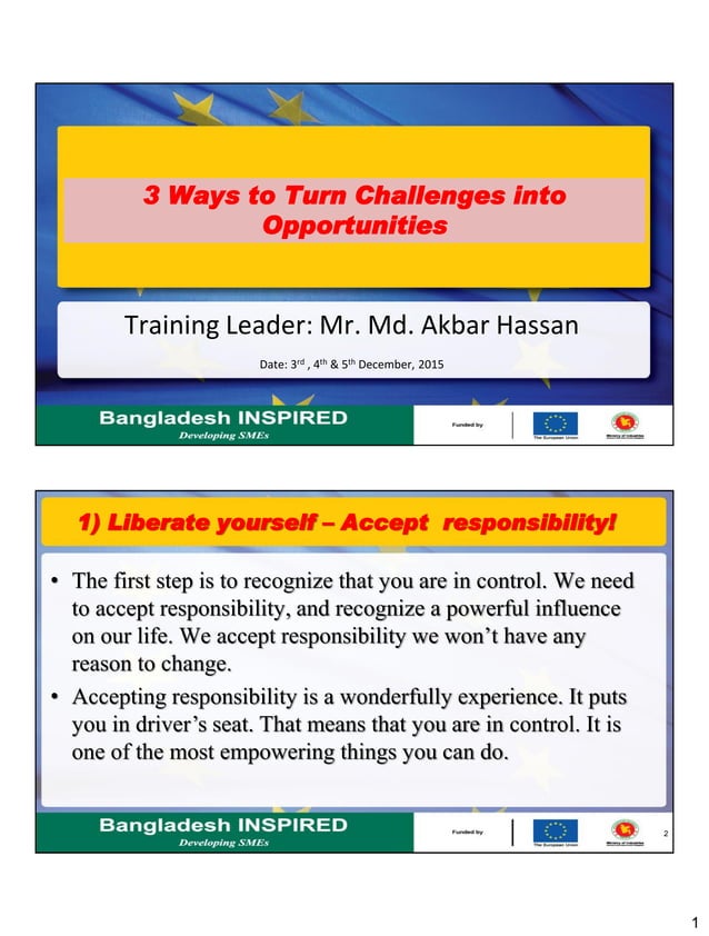 005 ways to turn challenges into opportunities | PDF 005 ways to turn challenges into opportunities | PDF