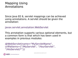 Web Component Development Using Servlet & JSP Technologies (EE6) - Chapter 5 - Container ...