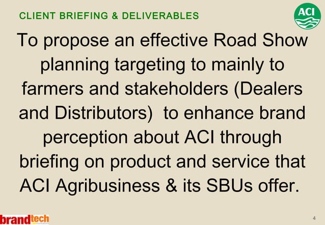 ACI Seed Hybrid Rice & Vegetables Activation & BTL Campaign | PPT