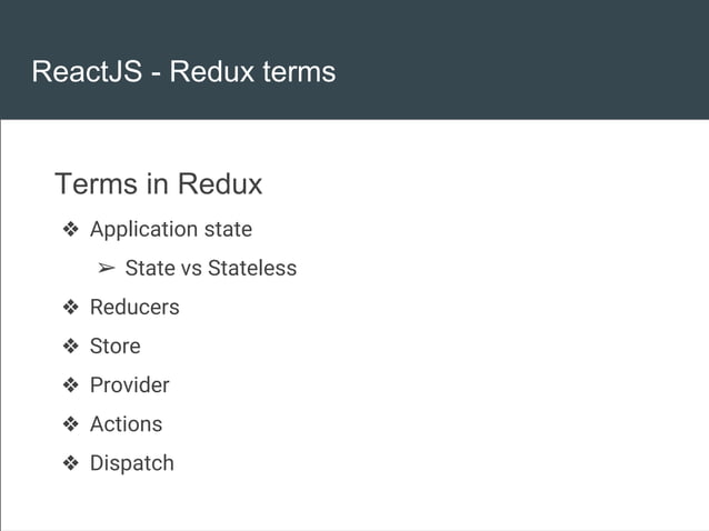 006. React - Redux framework | PPT