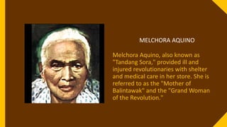 Infographic About Melchora Aquino