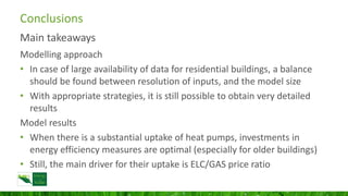 Decarbonization of heating in the buildings sector: efficiency first vs ...