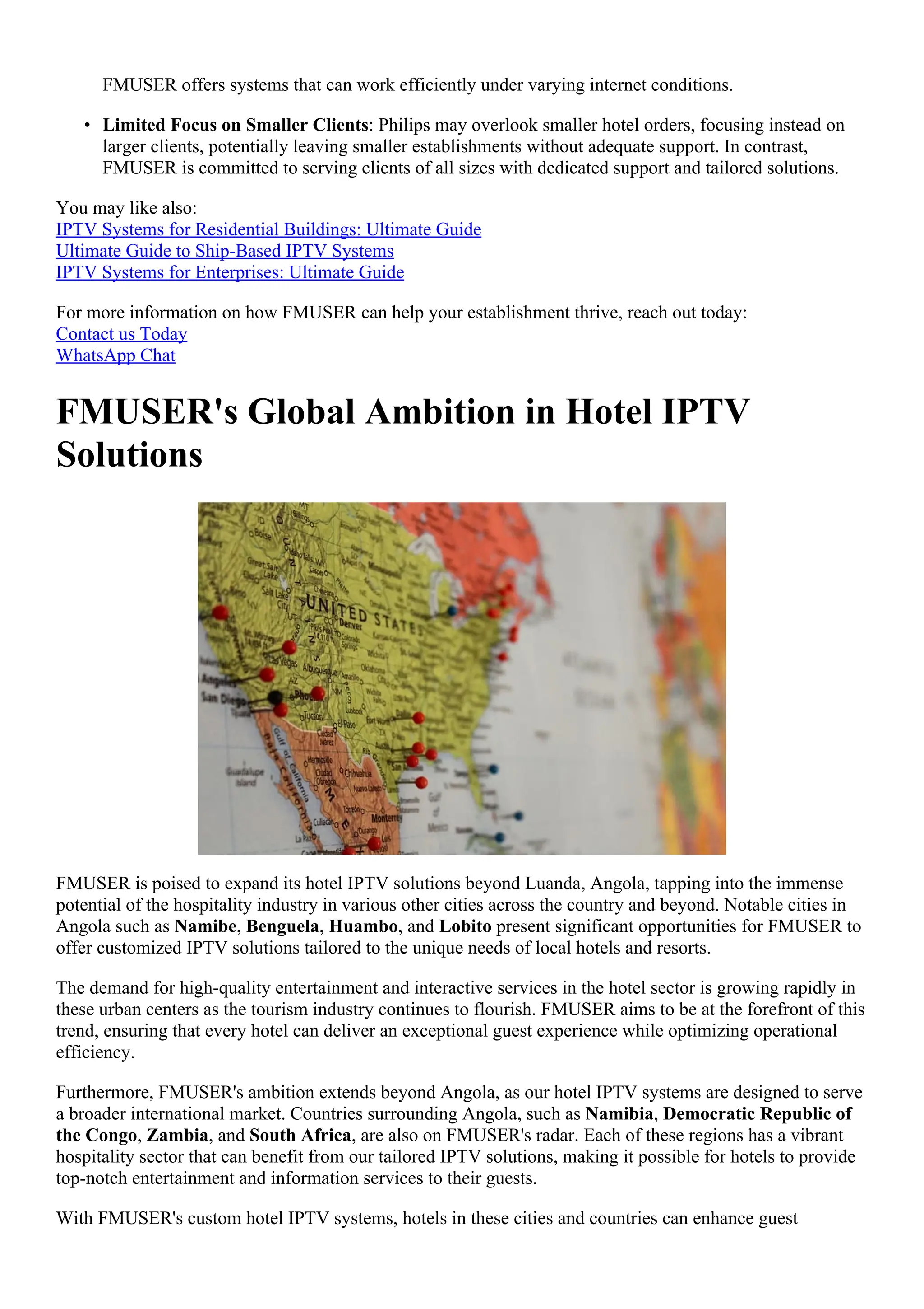 6 Best Hotel IPTV Solution Suppliers in Luanda, ANGOLA | PDF