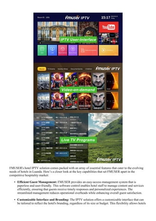 6 Best Hotel IPTV Solution Suppliers in Luanda, ANGOLA | PDF