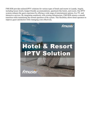 6 Best Hotel IPTV Solution Suppliers in Luanda, ANGOLA | PDF