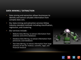 Data Management Services | PPTX | Desktop Publishing | Computer Software and Applications