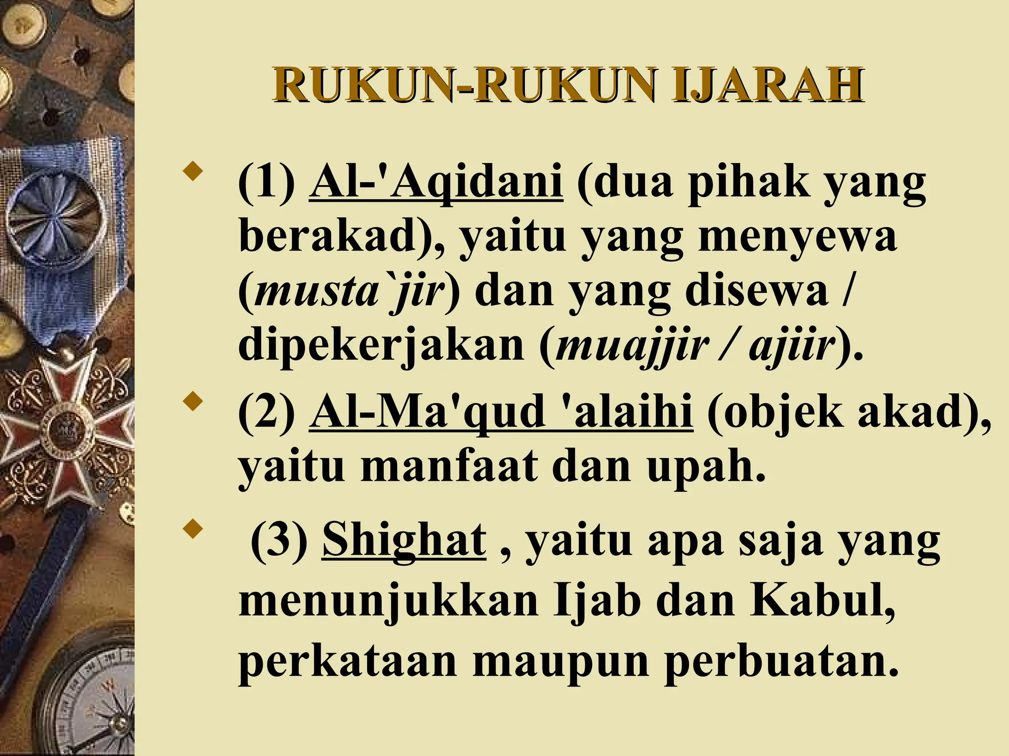 Ijarah dalam Islam: Hukum, Prinsip, dan Implementasinya.ppt